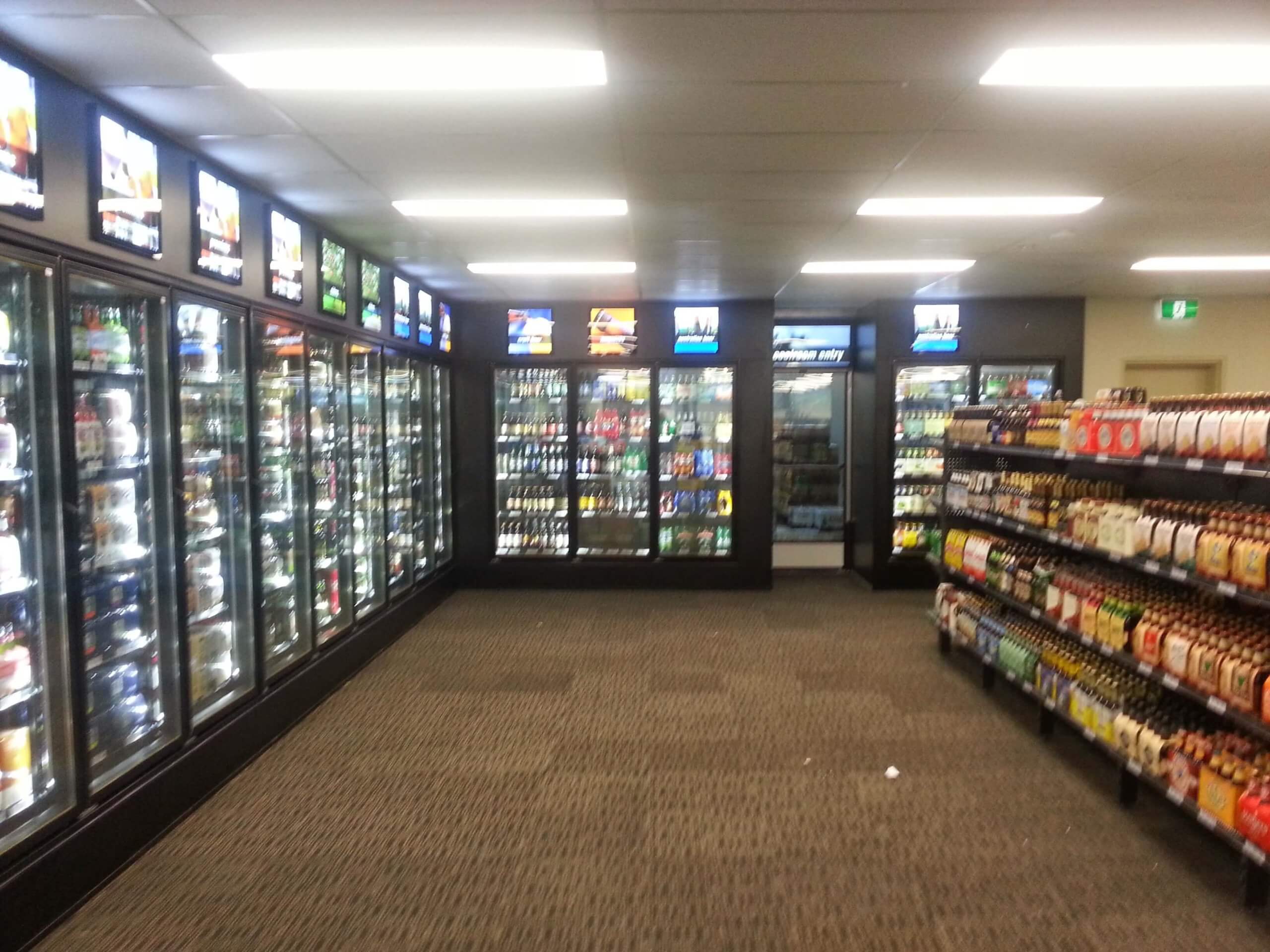 Cool Room with glass door insert and Sheving with signage - All Type ...